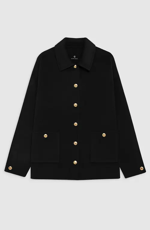 ANINE BING Luca Cashmere Blend Jacket - Black
