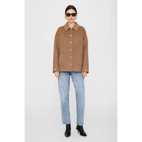 ANINE BING Luca Cashmere Blend Jacket - Camel