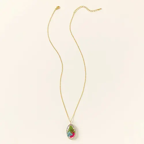 UNCOMMON GOODS Mother And Daughter Flower Pendant Necklace