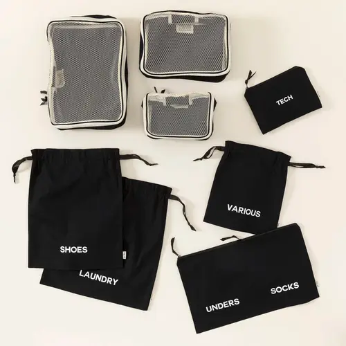 UNCOMMON GOODS Deluxe Packing Travel Set - Black