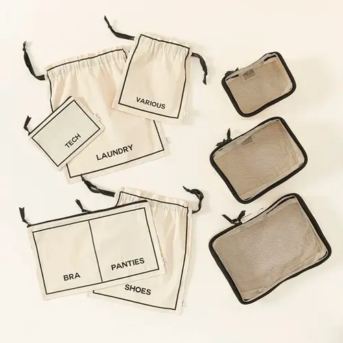 UNCOMMON GOODS Deluxe Packing Travel Set - Cream