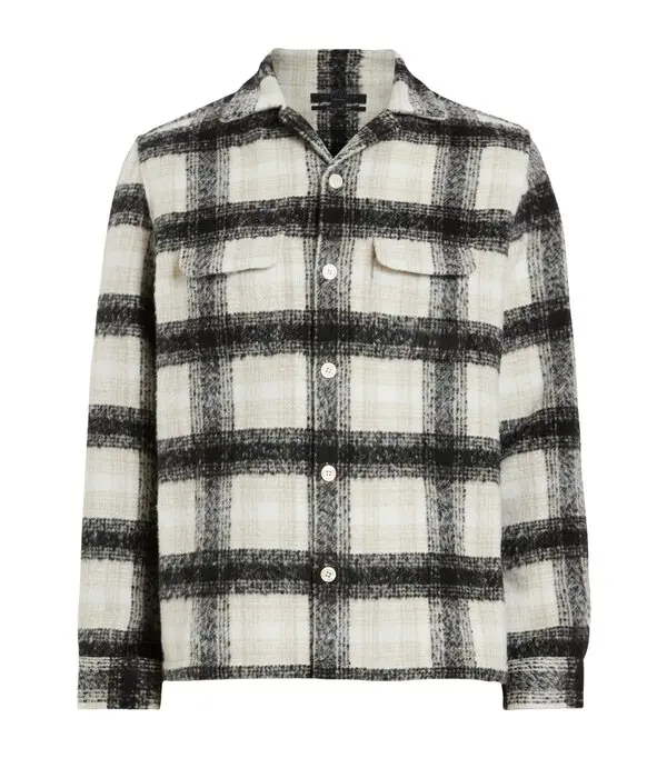 ALLSAINTS Check Lapse Shirt - Black