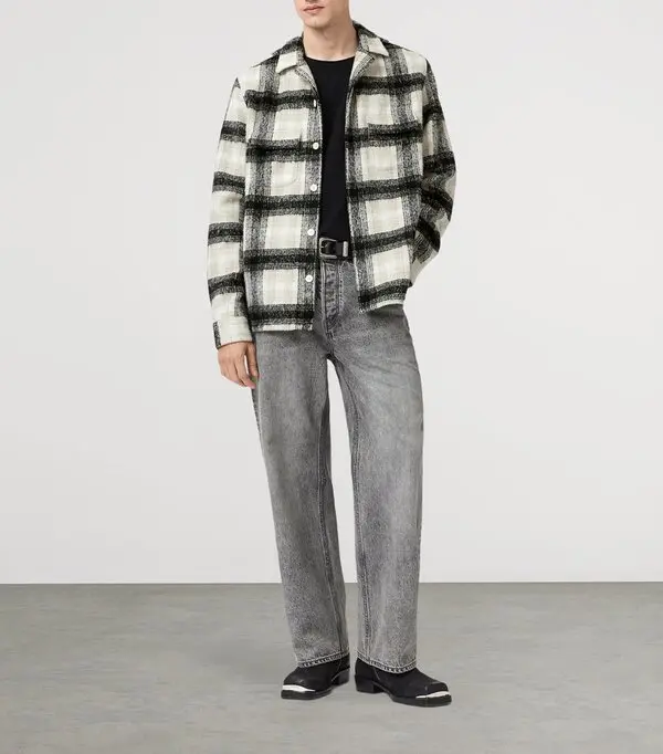ALLSAINTS Check Lapse Shirt - Black