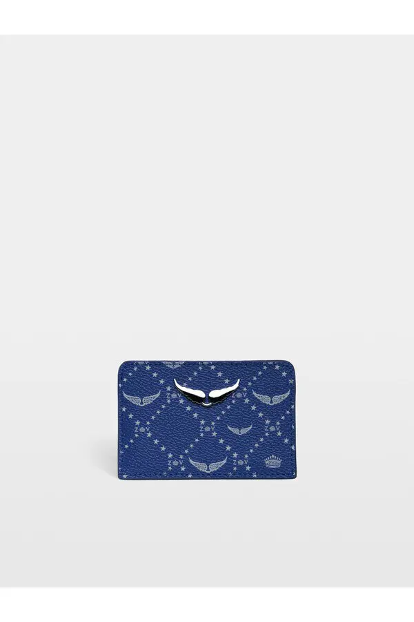 Zadig&Voltaire Zv Pass Monogram Card Holder - Natural