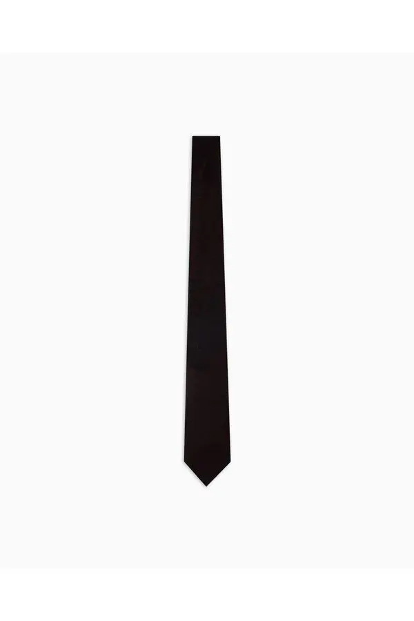 Emporio Armani Velvet Neck Tie - Brown