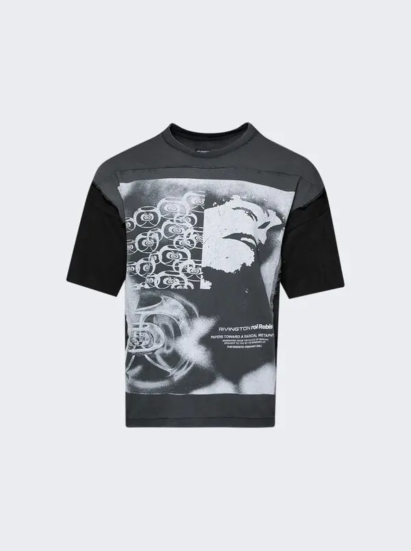 RIVINGTON ROI REBIS Meta Quad Tee Faded - Black
