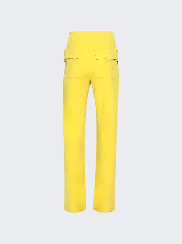 Rick Owens Creatch Wide Cargo Drawstring Pant - Yellow