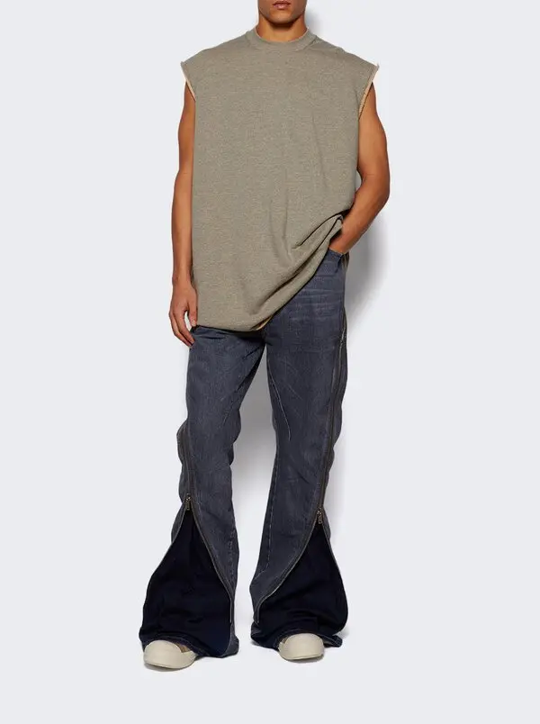 Rick Owens Tarp Tee In Felpa Melange