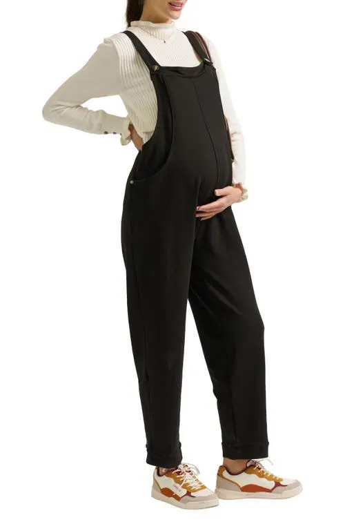 CACHE COEUR Audrey Maternity & Nursing Overalls - Black