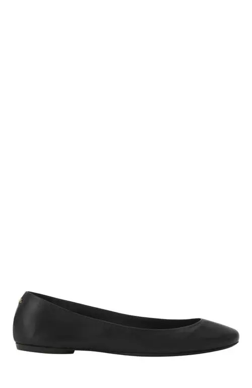 LANVIN Ballerina Flat In Leather - Black