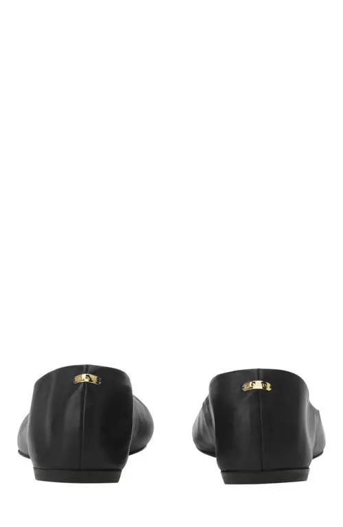 LANVIN Ballerina Flat In Leather - Black