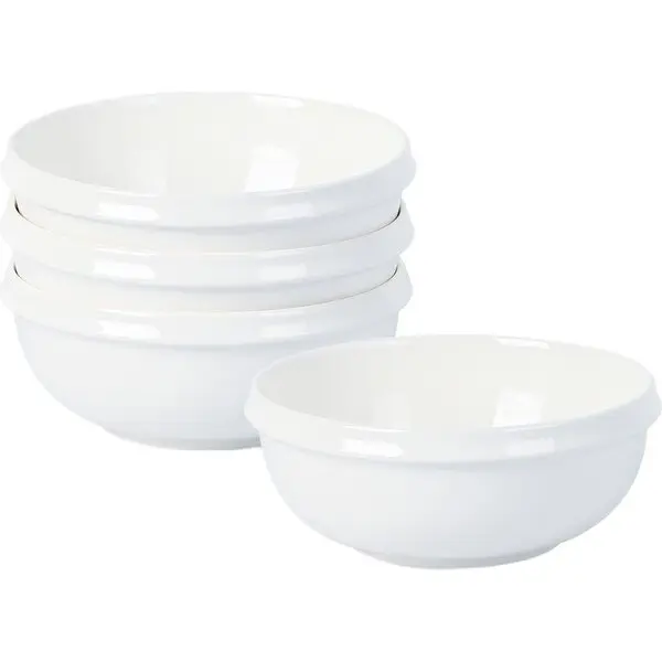 STONE + LAIN Verso Porcelain 4-piece Bowl Set - White
