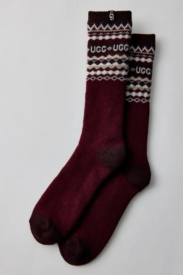 UGG Keavy Cozy Crew Socks - Deep Purple