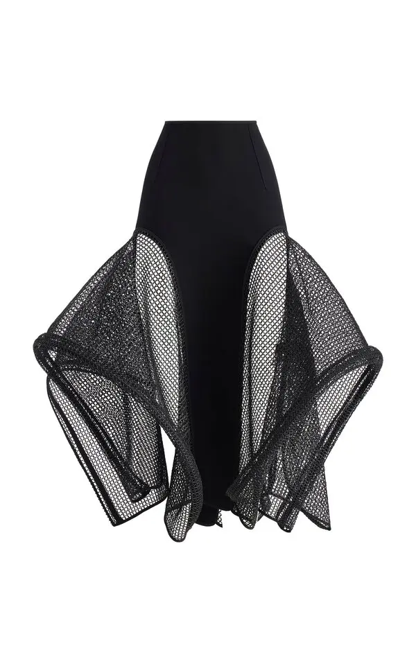 Maticevski Openwork Cotton-blend Skirt