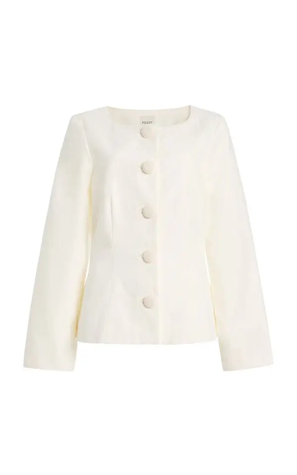 Posse Heidi Cotton-linen Jacket - Ivory