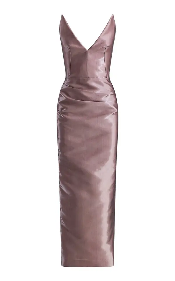Maticevski Saucy Minx Cotton Midi Dress - Pink