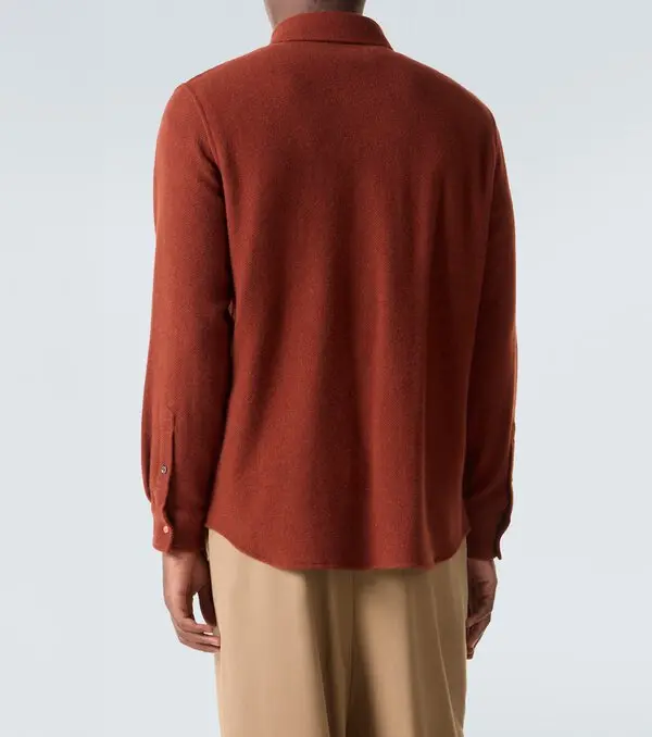 GOD'S TRUE CASHMERE Cashmere Shirt With Sunstone - Red