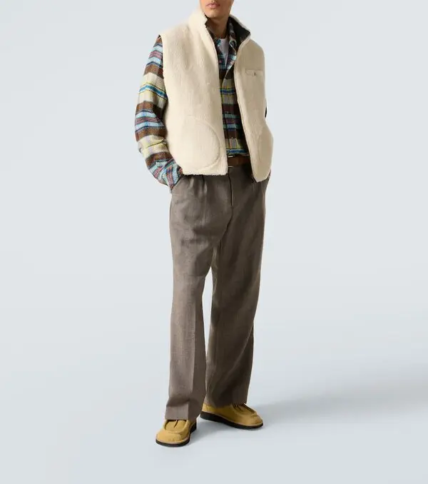 GOD'S TRUE CASHMERE Plaid Cashmere Shirt With Sunstone