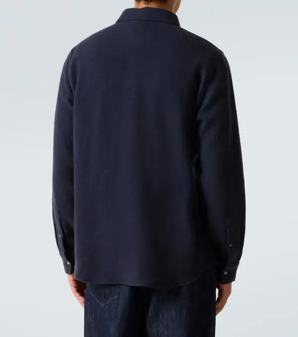 GOD'S TRUE CASHMERE Cashmere Shirt With Emerald - Blue
