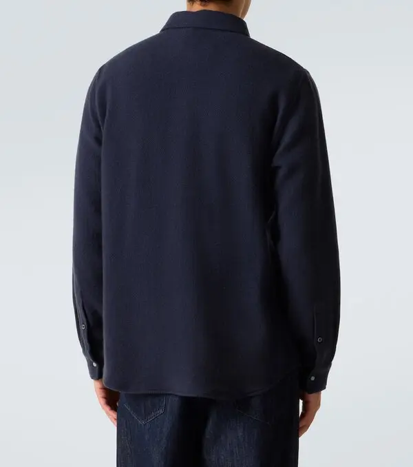 GOD'S TRUE CASHMERE Cashmere Shirt With Emerald - Blue