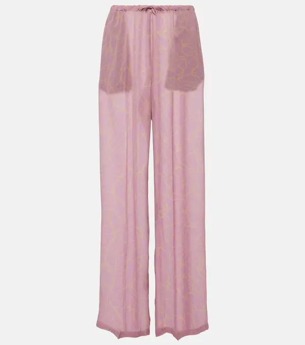 Dries Van Noten Printed Wide-leg Pants - Multicoloured