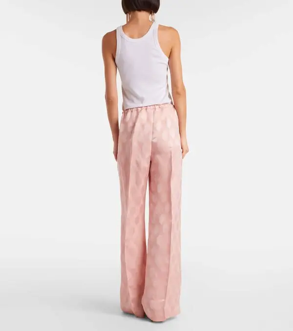 Dries Van Noten Printed Wide-leg Pants