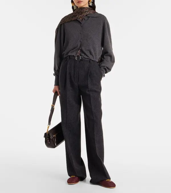 Dries Van Noten Cashmere Cardigan - Grey