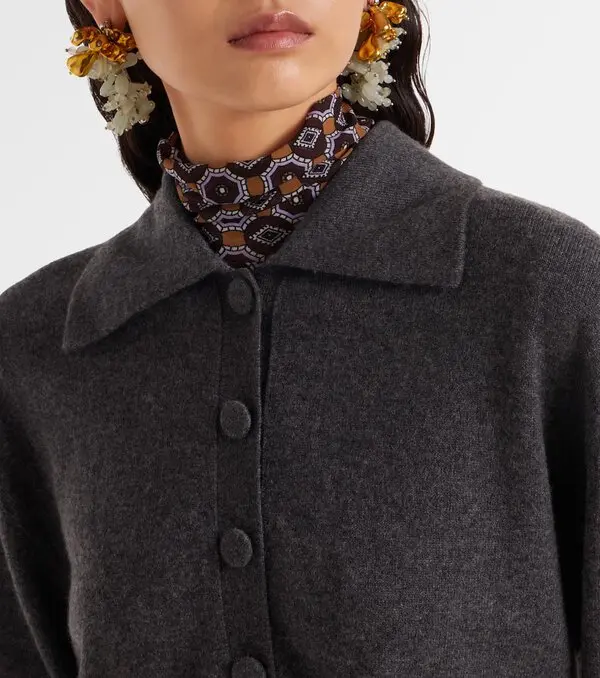 Dries Van Noten Cashmere Cardigan - Grey