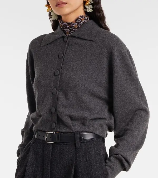 Dries Van Noten Cashmere Cardigan - Grey