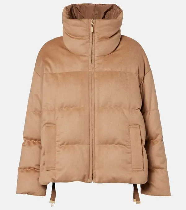 Max Mara Diego Reversible Camel Hair Down Jacket - Beige
