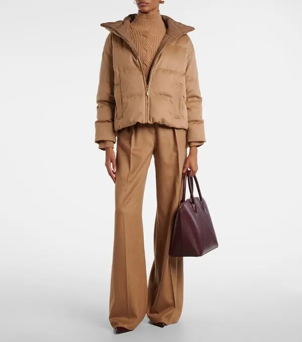 Max Mara Diego Reversible Camel Hair Down Jacket
