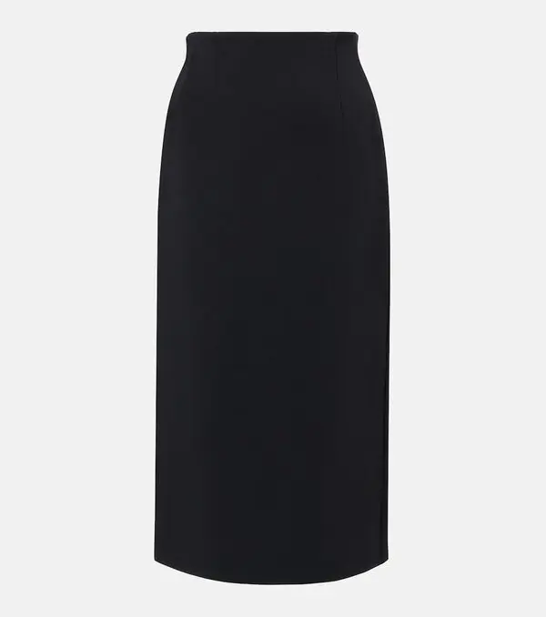 Max Mara Pece Crêpe Pencil Skirt - Black