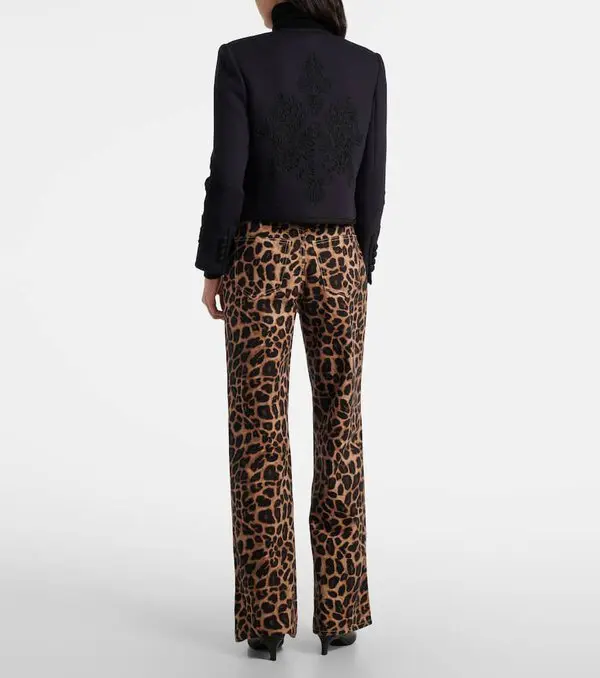 Veronica Beard Latrell Cropped Embroidered Jacket