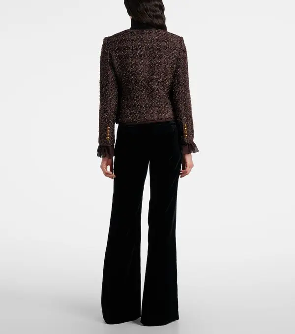 Veronica Beard Audrina Metallic Tweed Jacket
