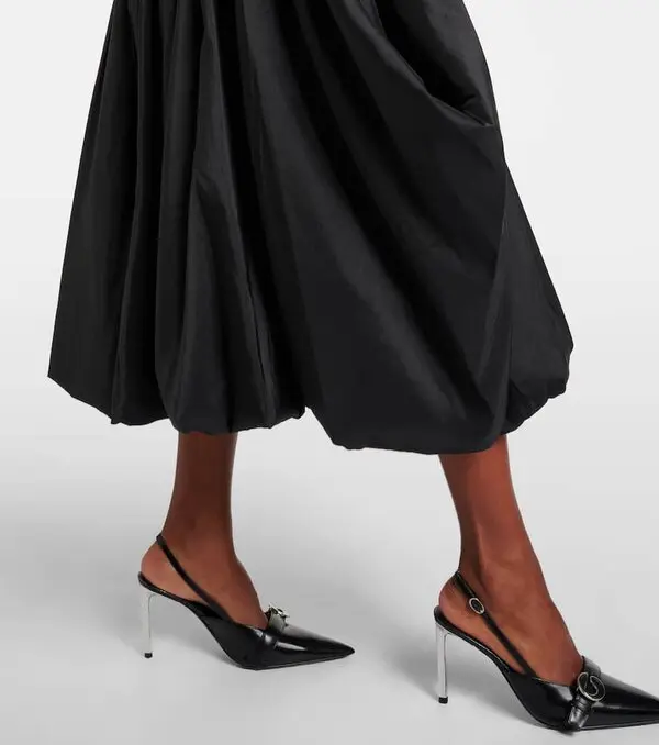 Simkhai Corinn Bubble Midi Skirt - Black
