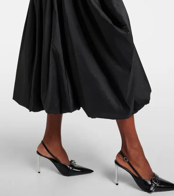 Simkhai Corinn Bubble Midi Skirt - Black