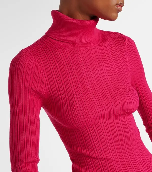Simkhai Lola Ruffled Turtleneck Sweater