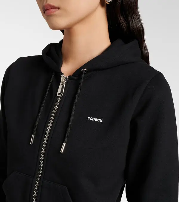 Coperni Cotton-blend Jersey Zip-up Hoodie