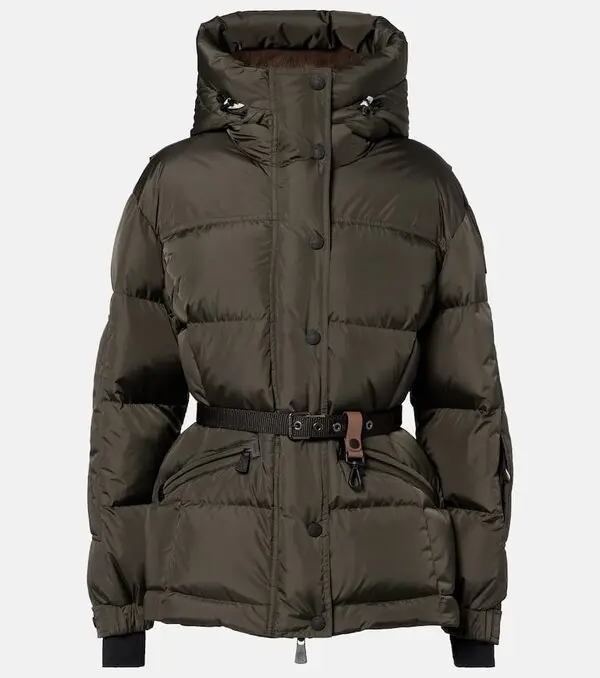 Moncler Salastrains Belted Down Ski Jacket