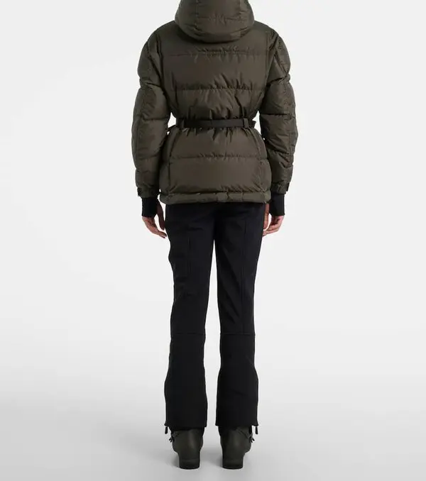 Moncler Salastrains Belted Down Ski Jacket