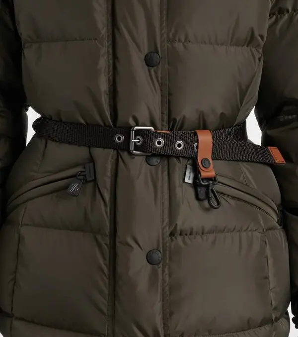 Moncler Salastrains Belted Down Ski Jacket