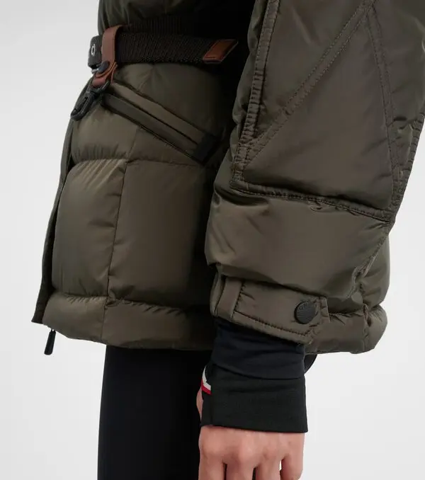 Moncler Salastrains Belted Down Ski Jacket