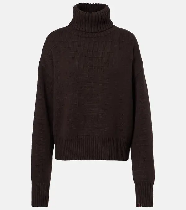 Extreme Cashmere N°434 Crop Xtra Turtleneck Sweater - Brown