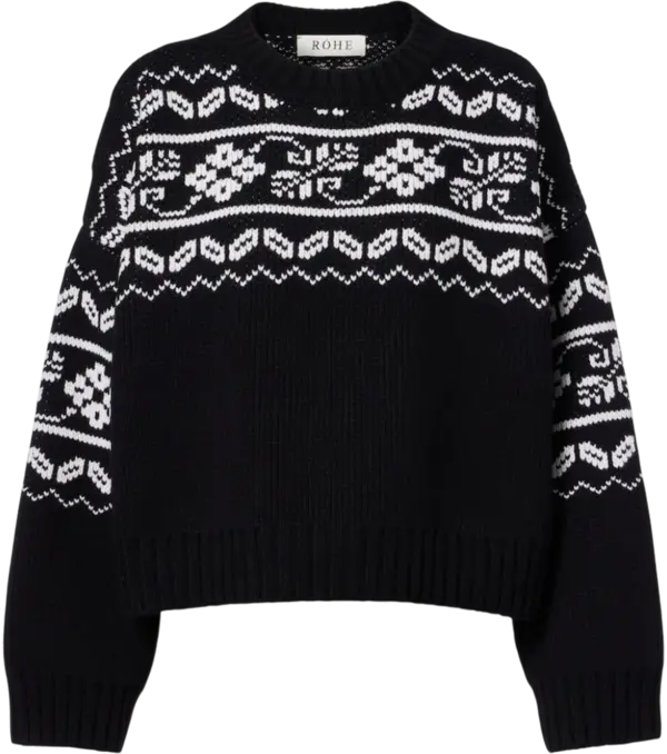 RÓHE Fair Isle Wool Sweater