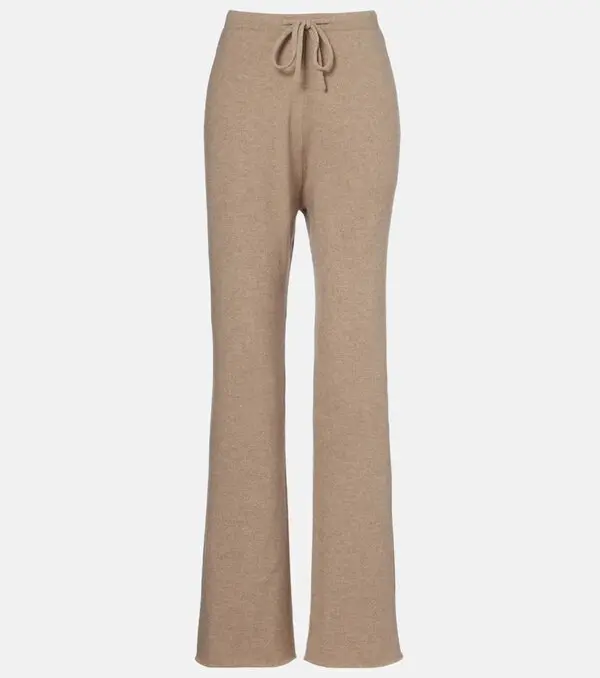 Extreme Cashmere Run Cashmere-blend Sweatpants - Beige