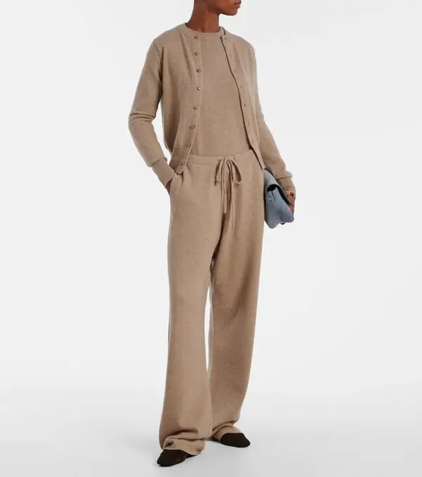 Extreme Cashmere Run Cashmere-blend Sweatpants - Beige