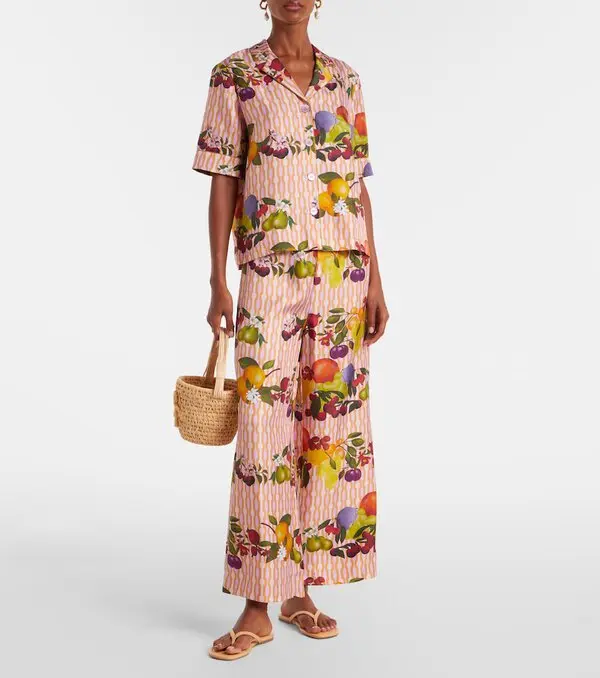 ERES Cherry Printed Silk Twill Shirt - Multicoloured