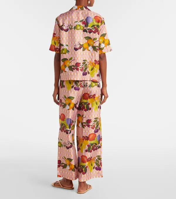 ERES Cherry Printed Silk Twill Shirt - Multicoloured