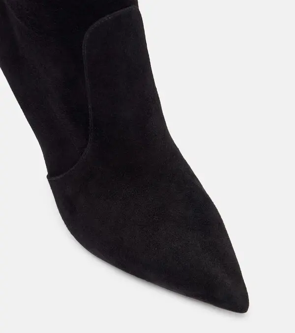 GIANVITO ROSSI Hansen 85 Suede Knee-high Boots