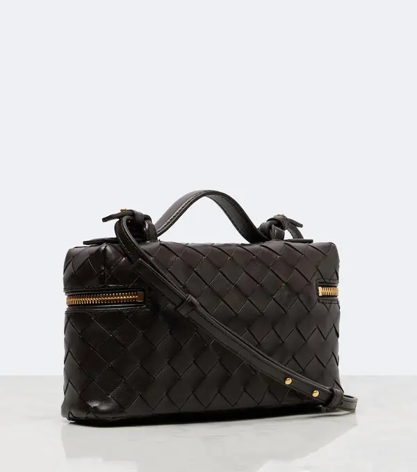Bottega Veneta Bang Bang Intrecciato Leather Vanity Bag - Brown